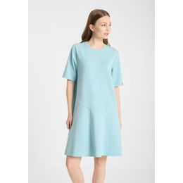 Frieda & Freddies New York Sweatkleid FRIEDA & FREDDIES "Sweat Dress", Damen, Gr. 36, Normal- und Kurzgr&ouml;&szlig;en, aqua, 47% Modal, 47% Polyester, 6% Elasthan, unifarben, normaler Saum, Kleider Sweatkleid