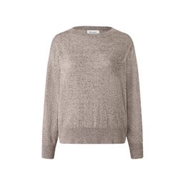Strickpullover Maerz Muenchen "Maerz Muenchen 321900 Strickpullover Damen Bekleidung", Damen, Gr. 44, braun, 88% Baumwolle, 12% Leinen, Rundhals, Pullover Strickpullover