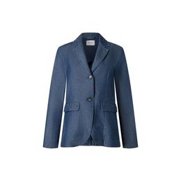 Blusenblazer Maerz Muenchen "Maerz Muenchen 155900 Blazer Damen Bekleidung", Damen, Gr. 40, blau, 100% Baumwolle, Blazer Blusenblazer