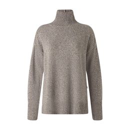Strickpullover Maerz Muenchen "Maerz Muenchen 304500 Strickpullover Damen Bekleidung", Damen, Gr. 42, beige, 80% Yak, 20% Schurwolle, Pullover Strickpullover