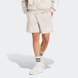 Shorts adidas Sportswear "M LIN SJ SHO", Herren, Gr. L, N-Gr, grau (wonder alumina, wei&szlig;, normal, gr.), Obermaterial: 74% Baumwolle, 26% Polyester, Hosen Shorts