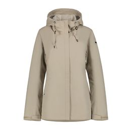 Outdoorjacke Icepeak "Icepeak Jacke Adenau", Damen, Gr. 38, kitt, Stoff, 100% Polyester, normal, Jacken Outdoorjacke