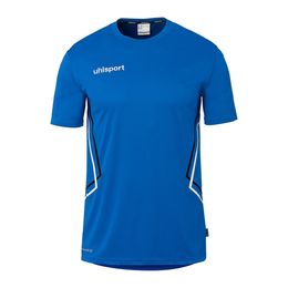 Trainingsshirt Uhlsport "Trainings-T-Shirt Equipe 29 Kids", M&auml;dchen, Gr. 116, blau (azurblau, wei&szlig;, marine), Obermaterial: 100% Polyester Pol. recyc.., Shirts