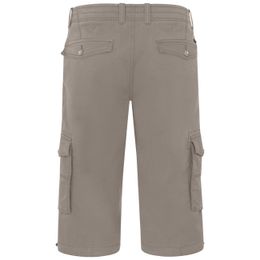 Bermudas Bugatti, Herren, Gr. 48, Normalgr&ouml;&szlig;en, 50, beige, 98% Baumwolle, 2% Elasthan, unifarben, normal, Hosen Bermudas, Modern Fit mit Pattentaschen