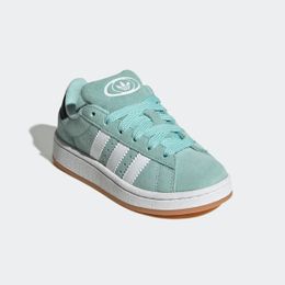 Sneaker adidas originals "CAMPUS 00S", M&auml;dchen, Gr. 28, gr&uuml;n (semi flash aqua, cloud wei&szlig;, gum 2), Leder, Synthetik, Schuhe Sneaker, f&uuml;r Kinder