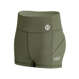 Shorts YEAZ "Shorts XOXO", Damen, Gr. L, US, gr&uuml;n, Obermaterial: 80% Nylon NY. 20% Elasthan EL., Hosen Shorts