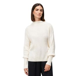 Strickpullover Zero "Damen mit Pailletten", Damen, Gr. 44, creamwei&szlig;, Strick, Obermaterial: 75% Baumwolle, 24% Polyacryl, 1% Polyester. F&uuml;llung:, unifarben, figurumspielend normal, weit B&uuml;ndchen krempelbar, Pullover Strickpullover, Pailletten