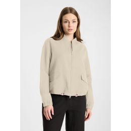 Frieda & Freddies New York Blouson FRIEDA & FREDDIES "Jacket", Damen, Gr. 34, taupe, 65% Leinen, 35% Baumwolle, unifarben, ohne Ausschnitt, normaler Saum, Jacken Blouson