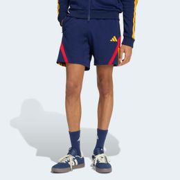 Shorts adidas Sportswear "M TIRO NP SHO", Herren, Gr. L, N-Gr, dunkelblau, team power rot 2, crew gelb, normal, gr., Obermaterial: 53% Baumwolle, 47% Polyester, Hosen Shorts
