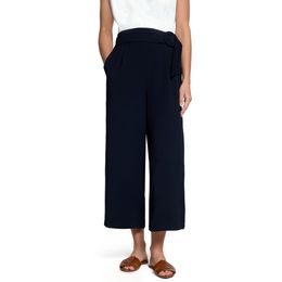Culotte Zero "Damen mit weitem Bein", Damen, Gr. 34, Normalgr&ouml;&szlig;en, deep sky, Obermaterial: 100% Polyester, figurbetont 7/8-L&auml;nge, Hosen Culotte, Schnallen
