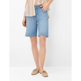 Brax Damen Bermuda Style MAINE B USED LIGHT BLUE, denim hellblau, Gr. 34