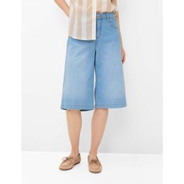Brax Damen Bermuda Style MAINE B USED BLEACHED BLUE, denim hellblau, Gr. 34