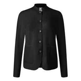 Blusenblazer Maerz Muenchen "Maerz Muenchen 208400 Blazer Damen Bekleidung", Damen, Gr. 36, schwarz, 100% Wolle, Blazer Blusenblazer