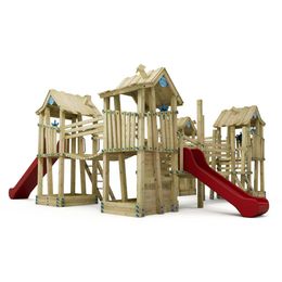 Spielplatzger&auml;t PRO GIANT Kingdom 150cm - &Ouml;ffentlicher Spielturm mit Rutschen & Br&uuml;cken - Robuste Anlage f&uuml;r Kinderg&auml;rten & Parks - Wickey