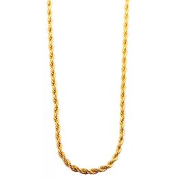 Adelia&acute;s Kette ohne Anh&auml;nger ADELIA&acute;S "Damen Edelstahl Kordelkette Halskette" Gr. 40, gold, Halsketten, Damen, 40, Edelstahl