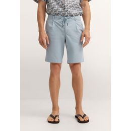 Bermudas Bugatti "Soft touch", Herren, Gr. 48, Normalgr&ouml;&szlig;en, 320, hellblau, 98% Baumwolle, 2% Elasthan, unifarben, normal, Hosen Bermudas, mit Kordelzug