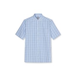 Businesshemd OLYMP "OLYMP Luxor, comfort fit, Button-down", Herren, Gr. 40, Normaler Arm, bleu, 100% Baumwolle, Hemden