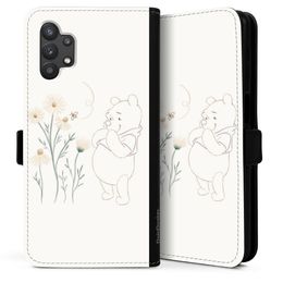 DeinDesign Galaxy A32 5G Handy Klapph&uuml;lle Handyh&uuml;lle aus Kunst Leder schwarz Flip Case Disney Winnie The Pooh Bee Sideflip mit langer Lasche