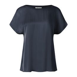 Kurzarmbluse Maerz Muenchen "Maerz Muenchen 129800 Kurzarmbluse Damen Bekleidung", Damen, Gr. 36, blau, 50% Viskose, 50% Baumwolle, Blusen