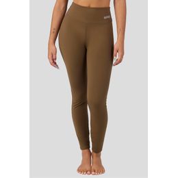 Leggings PSD "COCOA SLD PLG. Damen", Damen, Gr. L, Normalgr&ouml;&szlig;en, braun, 78% Polyester, 22% Elasthan, normal, Hosen Leggings