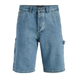 Jack & Jones Shorts JACK & JONES "JJIALEX JJCARPENTER SHORTS NS 830 SN", Herren, Gr. L, N-Gr, blau denim pack:mid blau, Web, Obermaterial: 100% Baumwolle, unifarben, relaxed fit normal, Hosen Shorts