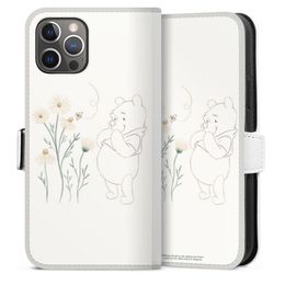 DeinDesign iPhone 12 Pro Handy Klapph&uuml;lle Handyh&uuml;lle aus Kunst Leder wei&szlig; Flip Case Disney Bee Winnie The Pooh Sideflip mit Lasche