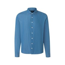 Langarmhemd Maerz Muenchen "Maerz Muenchen 722000 Langarmhemd Herren Bekleidung", Herren, Gr. 39/40, EURO-Gr&ouml;&szlig;en, blau, 100% Baumwolle, Hemden