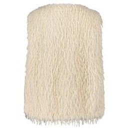 BETTY & CO Pl&uuml;schweste BETTY & CO "Damen mit Fransen", Damen, Gr. 42, cream, Obermaterial: 100% Polyester. Futter: 100% Polyester, figurumspielend h&uuml;ftbedeckend, V-Ausschnitt, Westen