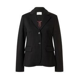 Blusenblazer Maerz Muenchen "Maerz Muenchen 177700 Blazer Damen Bekleidung", Damen, Gr. 36, schwarz, 62% Viskose, 33% Polyamid, 5% Spandex, Blazer Blusenblazer