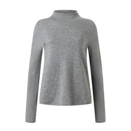 Strickpullover Maerz Muenchen "Maerz Muenchen 375100 Strickpullover Damen Bekleidung", Damen, Gr. 42, grau, 100% Wolle, Pullover Strickpullover