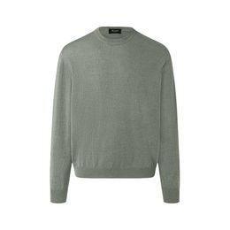 Strickpullover Maerz Muenchen "Maerz Muenchen 490500 Strickpullover Herren Bekleidung", Herren, Gr. 48, gruen, 100% Wolle, Rundhals, Pullover Strickpullover