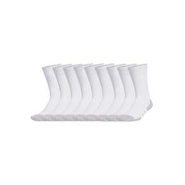 Kurzsocken adidas originals "Socken Essentials Climacool Crew Socken 9P 9er Pack", Herren, Gr. 37-39, wei&szlig;, Obermaterial: 69% Polyester PES. 26% Baumwolle CO. 4% Elasthan EL. 1% Polyamid PA., Socken