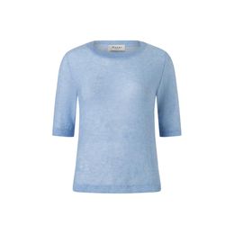 T-Shirt Maerz Muenchen "Maerz Muenchen 376800 T-Shirt Damen Bekleidung", Damen, Gr. 38, blau, 46% Alpaka, 35% Polyamid, 19% Schurwolle, Shirts T-Shirt