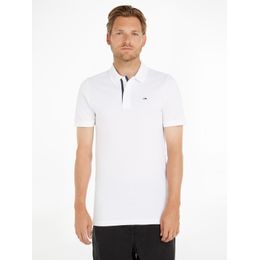 Poloshirt Tommy Jeans "TJM SLIM PLACKET POLO", Herren, Gr. S, wei&szlig;, Obermaterial: 100% Baumwolle, Shirts