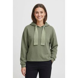 Kapuzensweatshirt Pieces "PCCHILLI LS GLITTER HOODIE NOOS BC", Damen, Gr. M, gr&uuml;n (deep lichen gr&uuml;n detail:wide lurex), Sweatware, Obermaterial: 50% Baumwolle, 50% Polyester, unifarben, regular fit normal, ohne Ausschnitt, Rippstrickb&uuml;ndchen, Sweatshirts, mit Kordelzug in Kontrastfarbe