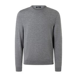 Strickpullover Maerz Muenchen "Maerz Muenchen 420500 Strickpullover Herren Bekleidung", Herren, Gr. 48, grau, 100% Wolle, Rundhals, Pullover Strickpullover