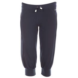 Sporthose WINSHAPE "WBE5", Damen, Gr. L, Normalgr&ouml;&szlig;en, blau (night blau), 90% Baumwolle, 10% Elasthan, Hosen Sporthose, 3/4-Trainingshose