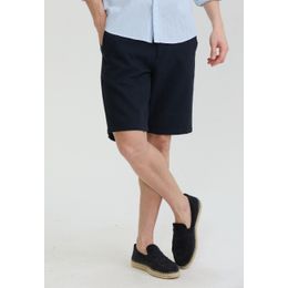 Chinoshorts FELIX HARDY "Leinenshorts", Herren, Gr. 32, Normalgr&ouml;&szlig;en, navy, 70% Baumwolle, 30% Leinen, Hosen Chinoshorts