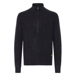 Strickjacke INDICODE "Strickjacke IDBratram", Herren, Gr. L, schwarz, Obermaterial: 58% Polyacryl PAN. 32% Polyester PES. 7% Wolle mw. 3% Elasthan EL., Strickjacken Strickjacke
