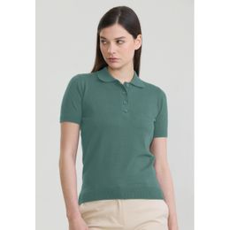 Poloshirt FELIX HARDY "Polo Shirt Kurzarm", Damen, Gr. L, gr&uuml;n, 100% Baumwolle, Shirts