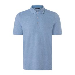 Maerz Muenchen Herren Poloshirt "Maerz Muenchen 661001 Poloshirt Herren Bekleidung", blau, Gr. 54, 85% Baumwolle, 15% Leinen, Shirts