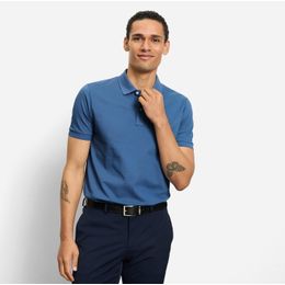 Poloshirt OLYMP "Casual", Herren, Gr. M, blau (rauchblau), Piqu&eacute;, Obermaterial: 100% Baumwolle, Shirts