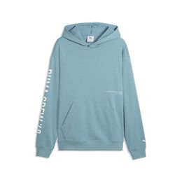 Sweatshirt Puma "Graphics Training Hoodie Herren", Herren, Gr. L, baltic sea blau, Obermaterial: 30% Polyester, 70% Baumwolle. Rippe: 3% Elasthan, 97% Baumwolle, normal, Sweatshirts Sweatshirt