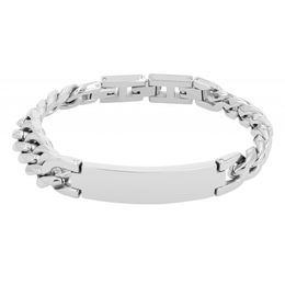 Adelia&acute;s Edelstahlarmband ADELIA&acute;S "Unisex Panzerarmband aus Edelstahl" Gr. 19, silber, Armb&auml;nder, Herren, 19, Edelstahl, Edelstahlarmband