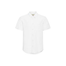 Leinenhemd Blend "Leinenhemd BHLins", Herren, Gr. XXL, N-Gr, wei&szlig; (snow wei&szlig;), Obermaterial: 55% Leinen LI. 45% Viskose CV., Hemden
