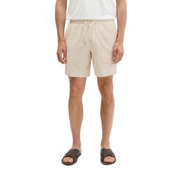 Marc O'Polo Shorts MARC O'POLO "mit weichem Frottee-Blattmuster", Herren, Gr. L, Normalgr&ouml;&szlig;en, grau silk, Obermaterial: 100% Baumwolle, unifarben, regular fit kurz, Hosen Shorts
