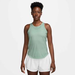 Lauftop Nike "W NK TEMPO DF TANK", Damen, Gr. L, gr&uuml;n (steam, reflect), Obermaterial: 100% Polyester, normal, Rundhals, Tops, enger Schnitt, f&uuml;r Laufen, mit gro&szlig;en Mesh-Eins&auml;tzen, atmungsaktiv
