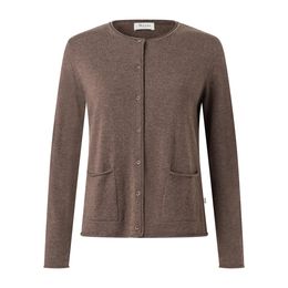 Strickjacke Maerz Muenchen "Maerz Muenchen 244000 Strickjacke Damen Bekleidung", Damen, Gr. 36, braun, 100% Wolle (Merino), Strickjacken Strickjacke