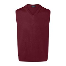 Pullunder Maerz Muenchen "Maerz Muenchen 460000 Strickpullunder Herren Bekleidung", Herren, Gr. 50, rot (bordeaux), 100% Wolle, V-Ausschnitt, Pullover Pullunder