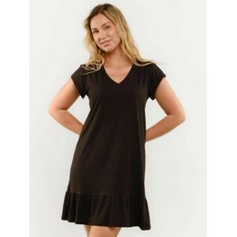 Jerseykleid LIBERT&Eacute; ESSENTIEL "Libert&eacute; Essentiel Dress ALMA", Damen, Gr. XL/XXL, schwarz, Obermaterial: 90% Polyester, 10% Elasthan, Kleider Jerseykleid